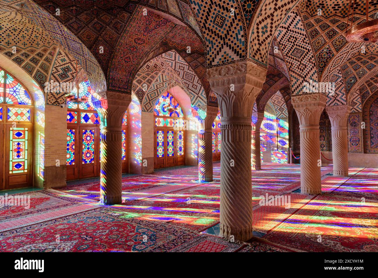 Shiraz, Iran - 31 October, 2018: Colorful view of morning sunlight ...