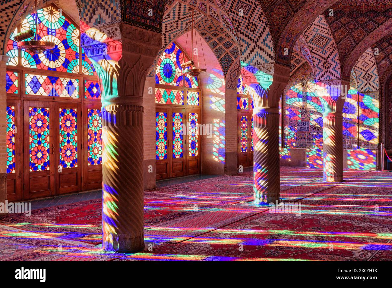 Shiraz, Iran - 31 October, 2018: Colorful view of morning sunlight ...