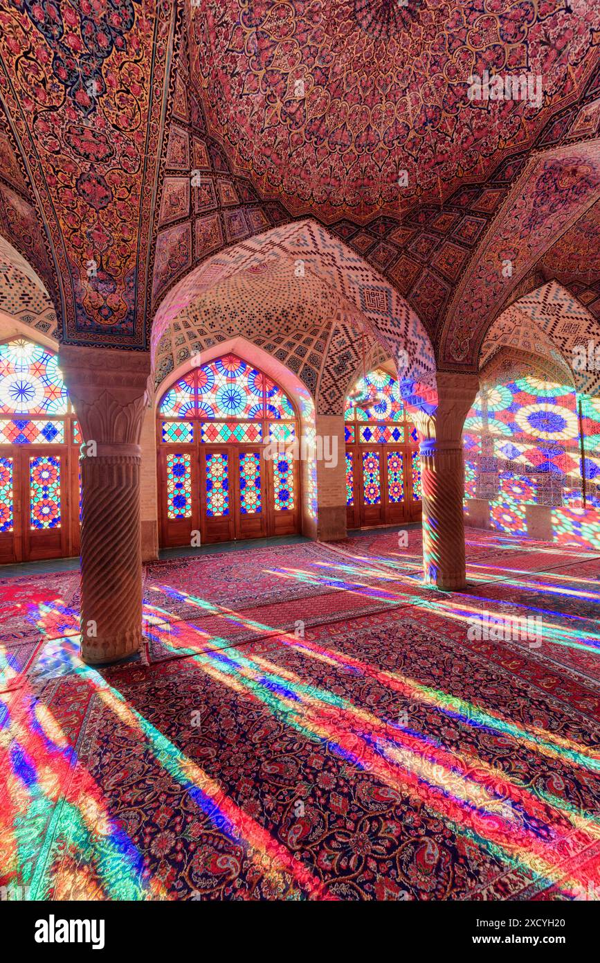 Shiraz, Iran - 31 October, 2018: Colorful view of morning sunlight ...