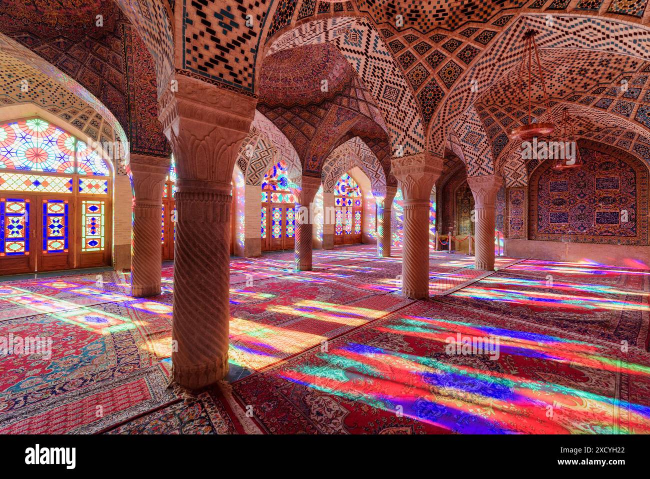 Shiraz, Iran - 31 October, 2018: Colorful view of morning sunlight ...
