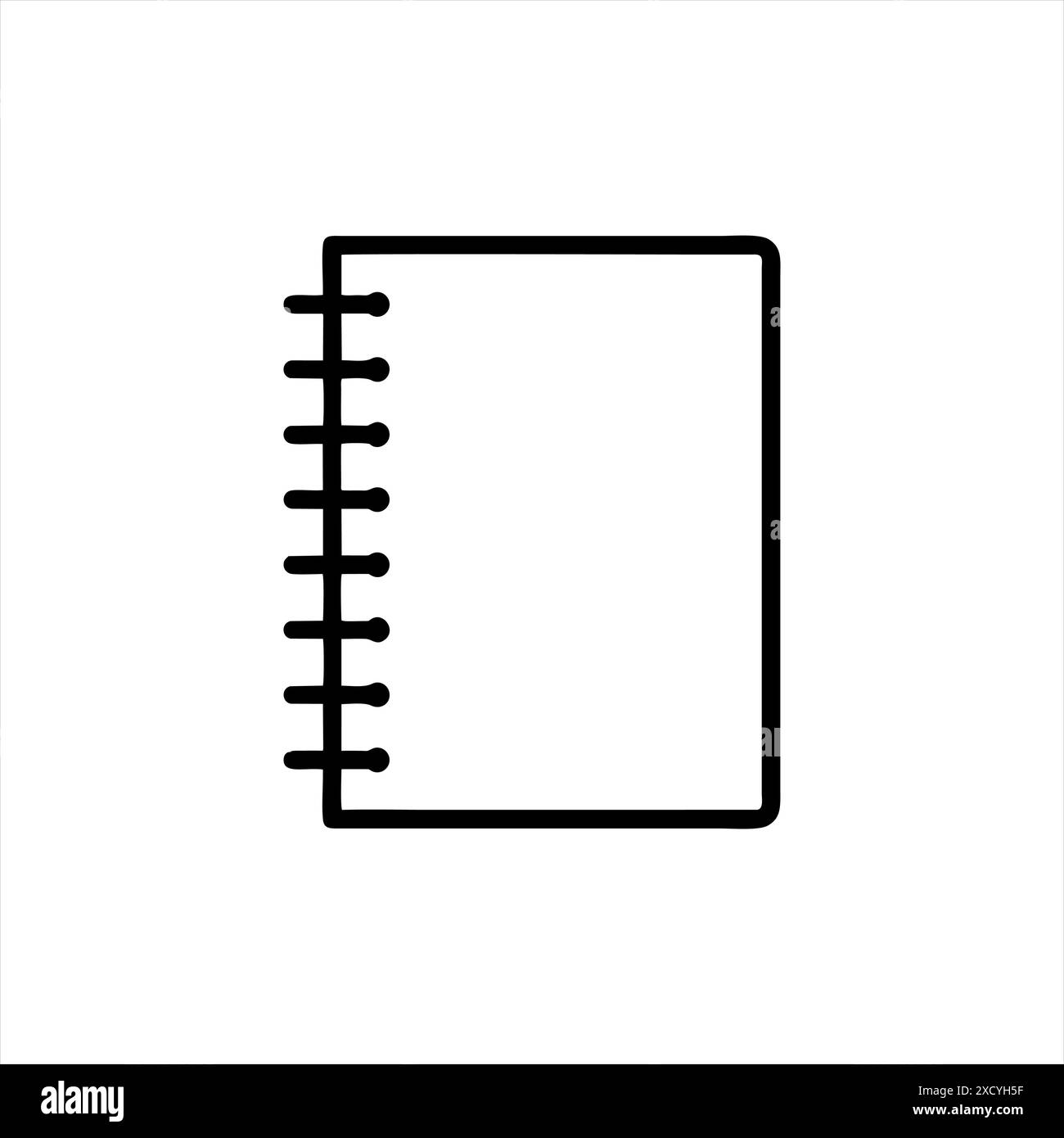 Simple notebook Vector with Minimalist and modern design Stock Vector ...