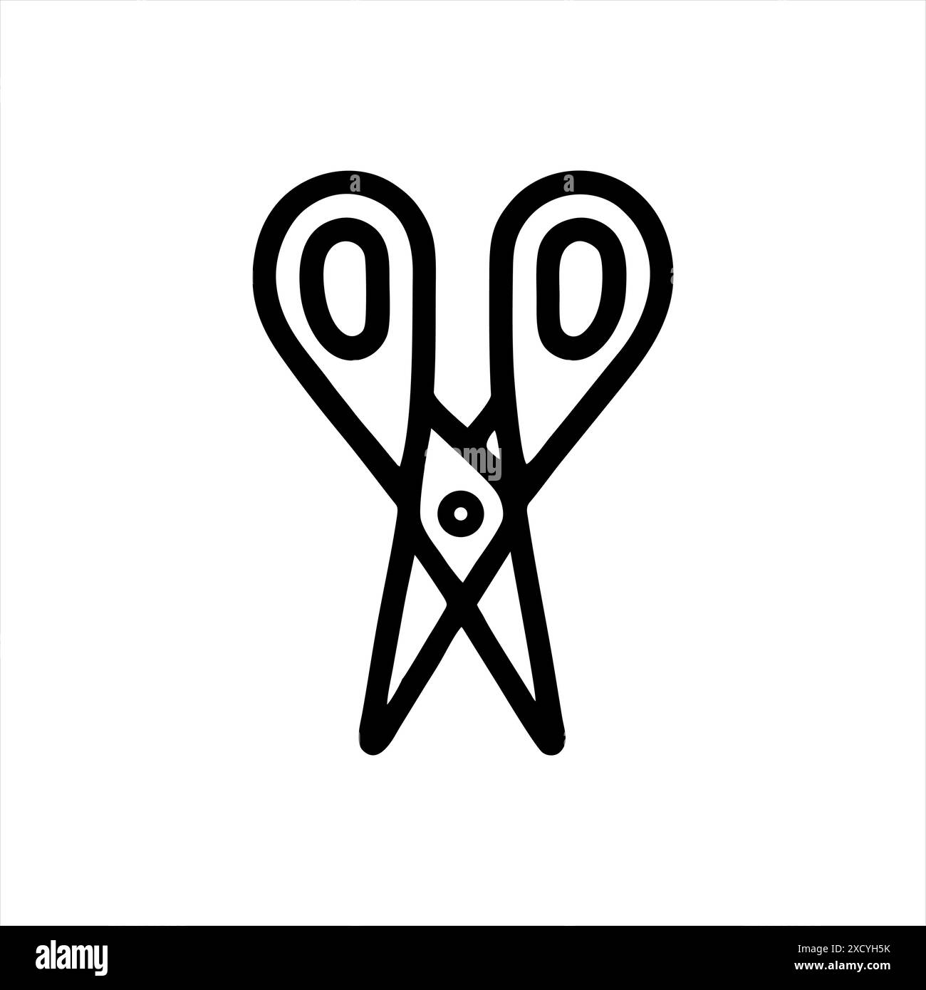 Scissor cartoon Black and White Stock Photos & Images - Alamy