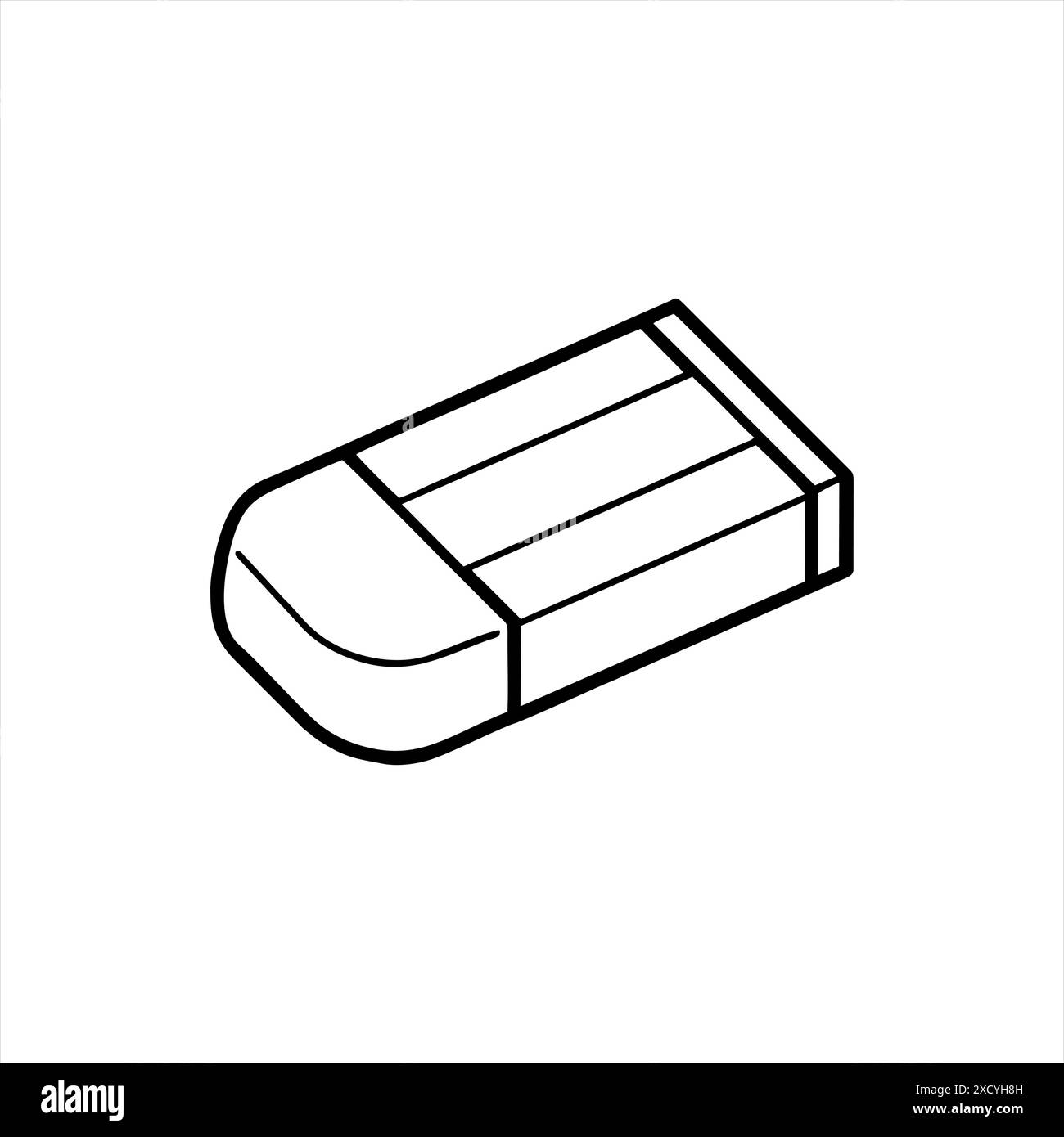 Simple eraser Vector with Minimalist and modern design Stock Vector ...