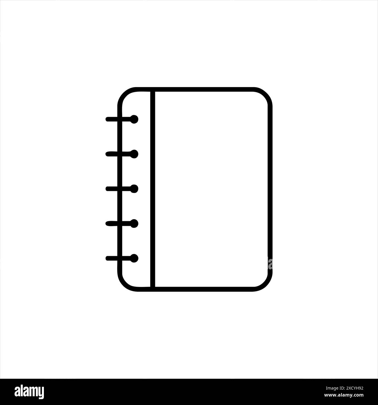 Simple notebook Vector with Minimalist and modern design Stock Vector ...