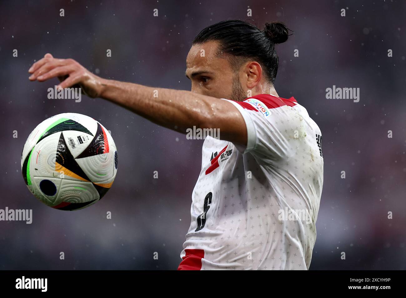 Dortmund, Germany. 18th June, 2024. Giorgi Kochorashvili of Georgia in ...