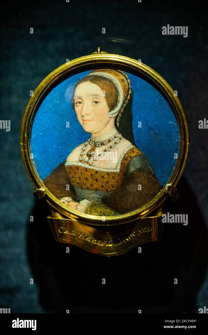 London, UK. 19th June, 2024. A miniature portrait, Probably Katherine ...