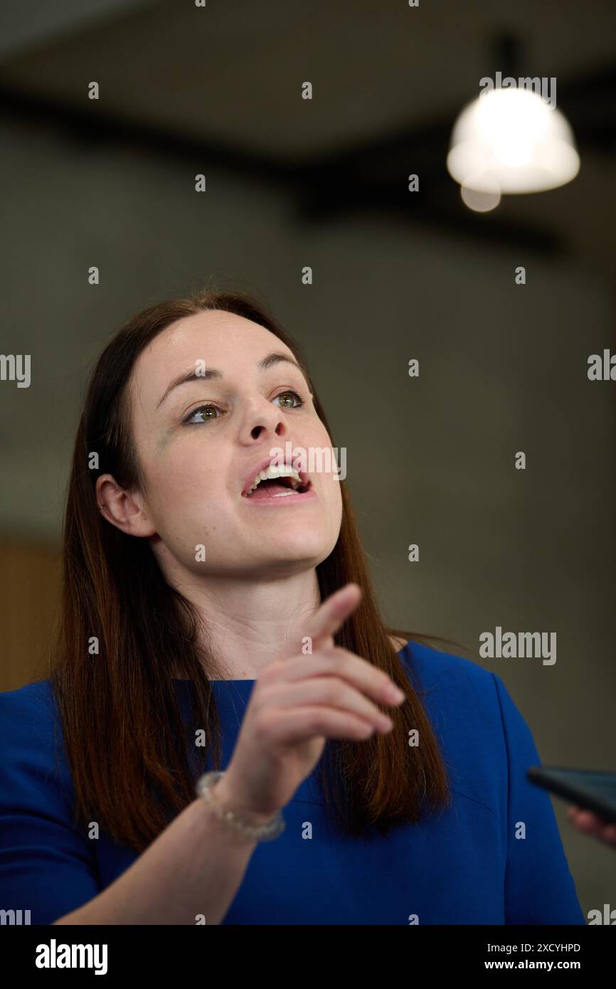 Edinburgh Scotland, UK 19 June 2024. SNP Deputy Leader Kate Forbes at ...