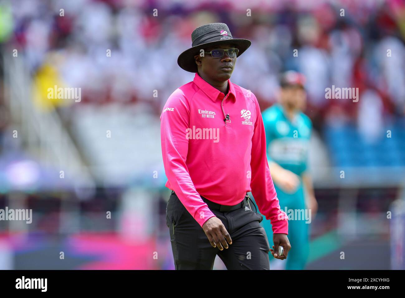 Langton Rusere officiates the New Zealand versus Papau New Guinea match ...