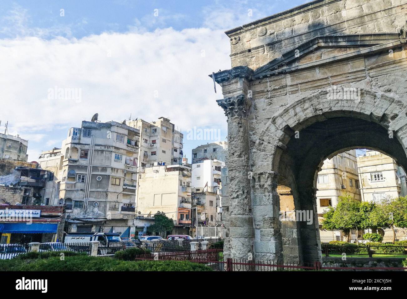 Syria, Latakia, arch of Triumph Stock Photo - Alamy