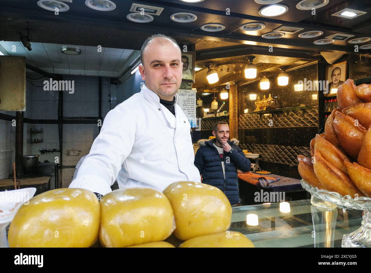 Syria, Damascus, candy store Stock Photo - Alamy