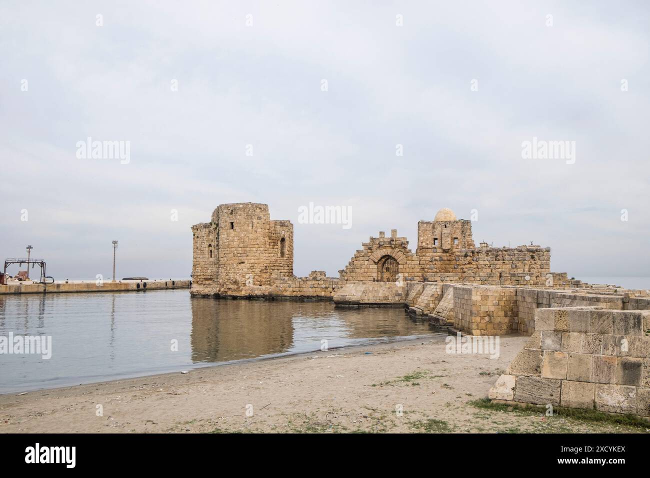 Lebanon, Saida, sea castle Stock Photo - Alamy