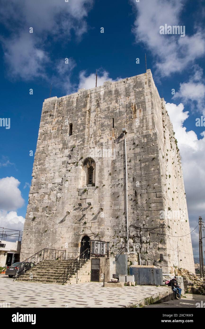 Syria, Safita tower Stock Photo - Alamy