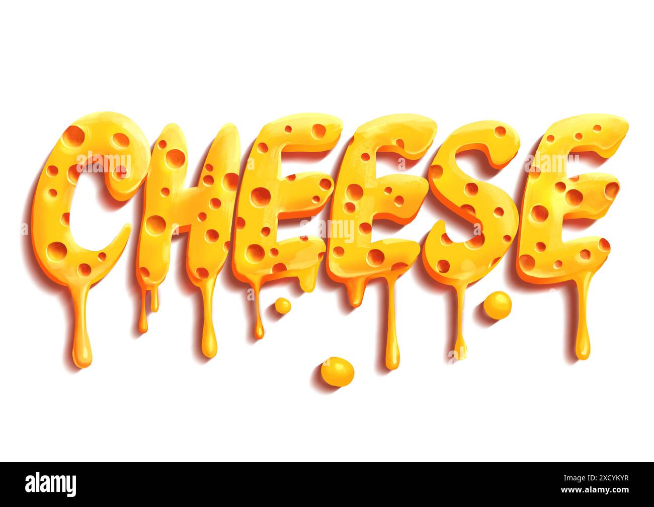 Cheese letter style cartoon hi-res stock photography and images - Alamy