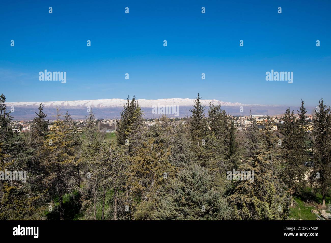 Lebanon, view from Baalbek Stock Photo - Alamy