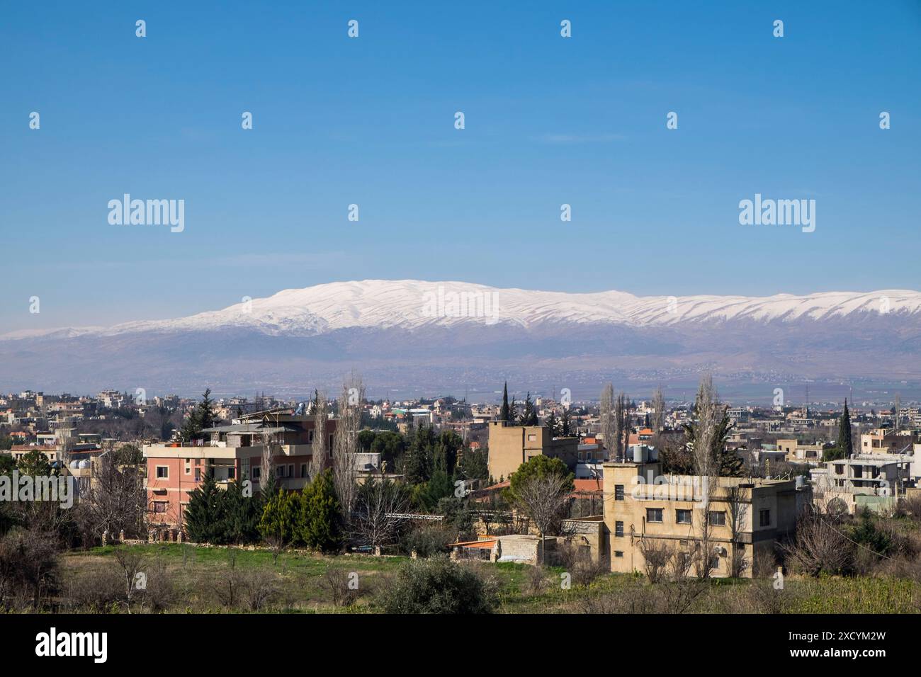 Lebanon, view from Baalbek Stock Photo - Alamy