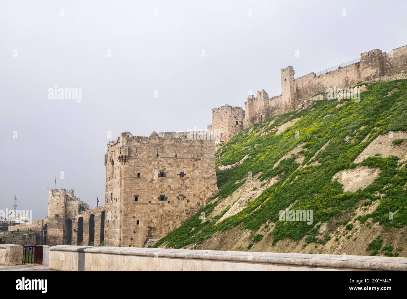 Syria, Aleppo, The Citadel of Aleppo large medieval fortified palace ...