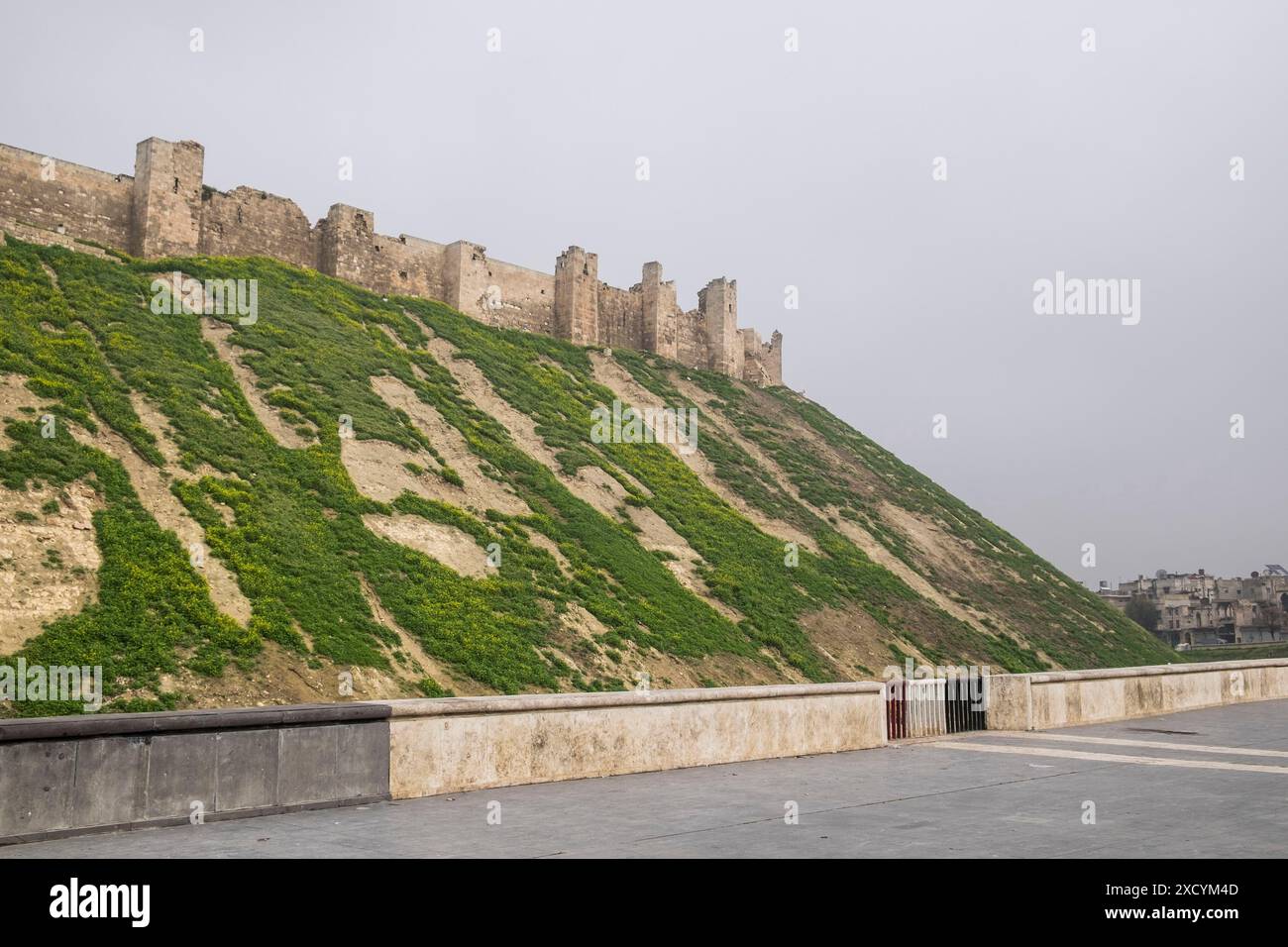 Syria, Aleppo, The Citadel of Aleppo large medieval fortified palace ...