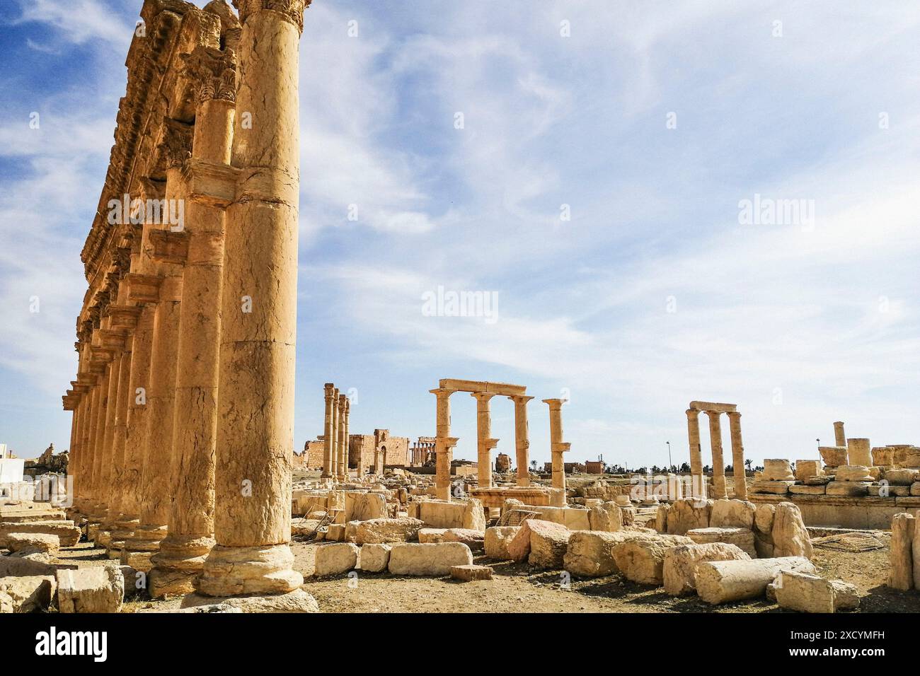 Syria, , Palmyra, archaeological site Stock Photo - Alamy