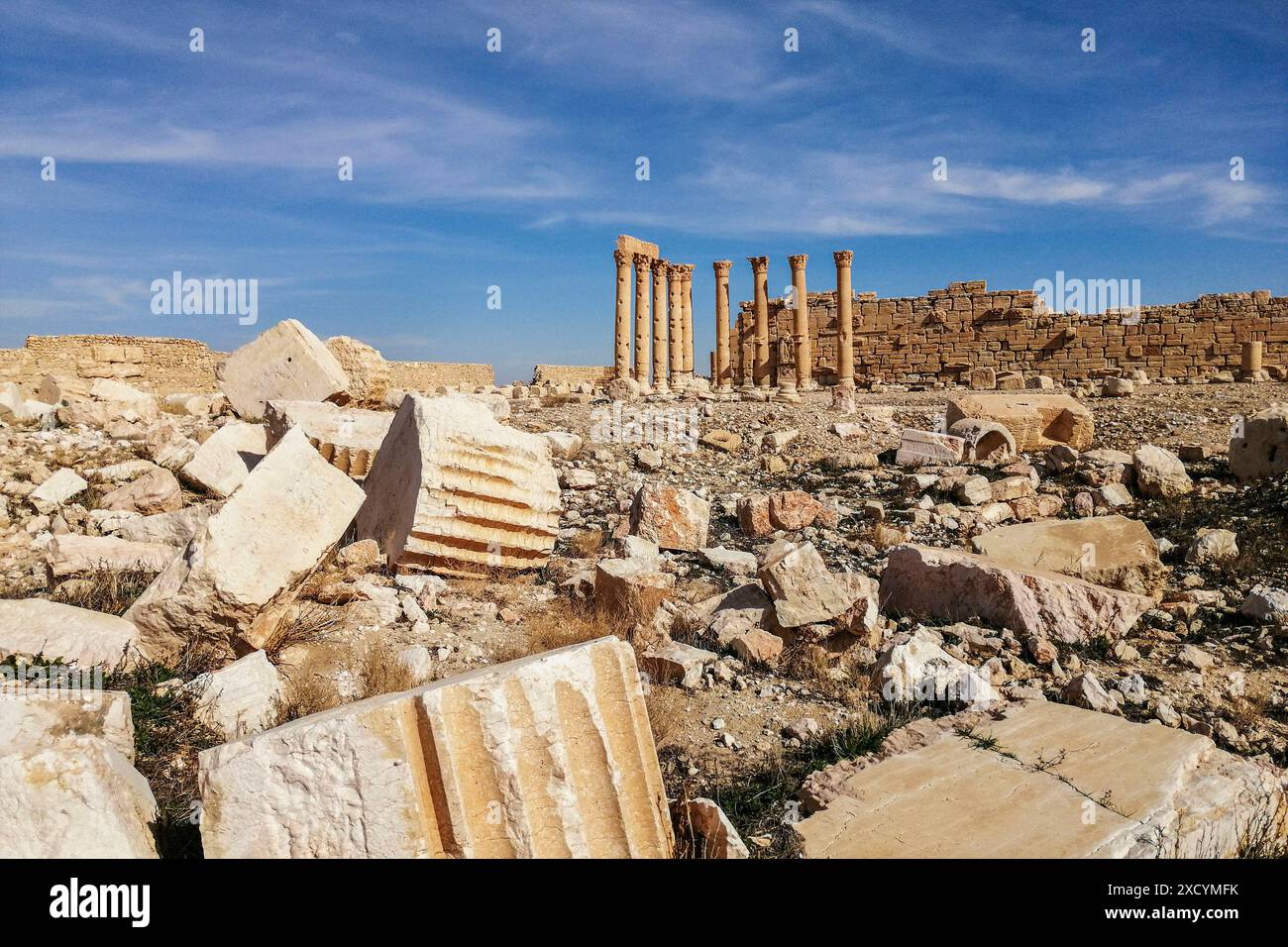 Syria, , Palmyra, archaeological site Stock Photo - Alamy