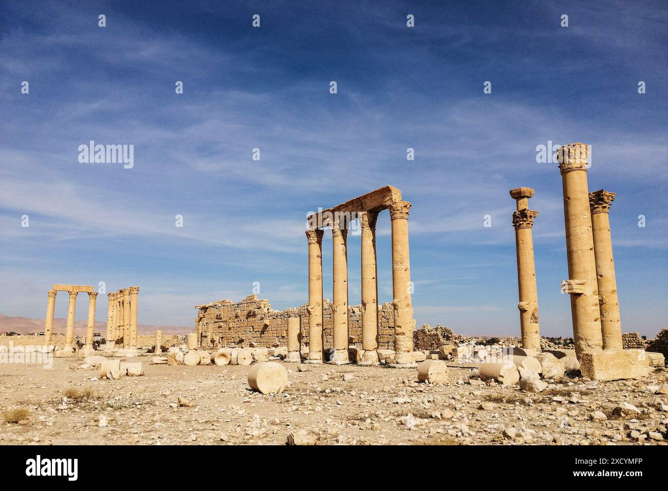 Syria, , Palmyra, archaeological site Stock Photo - Alamy