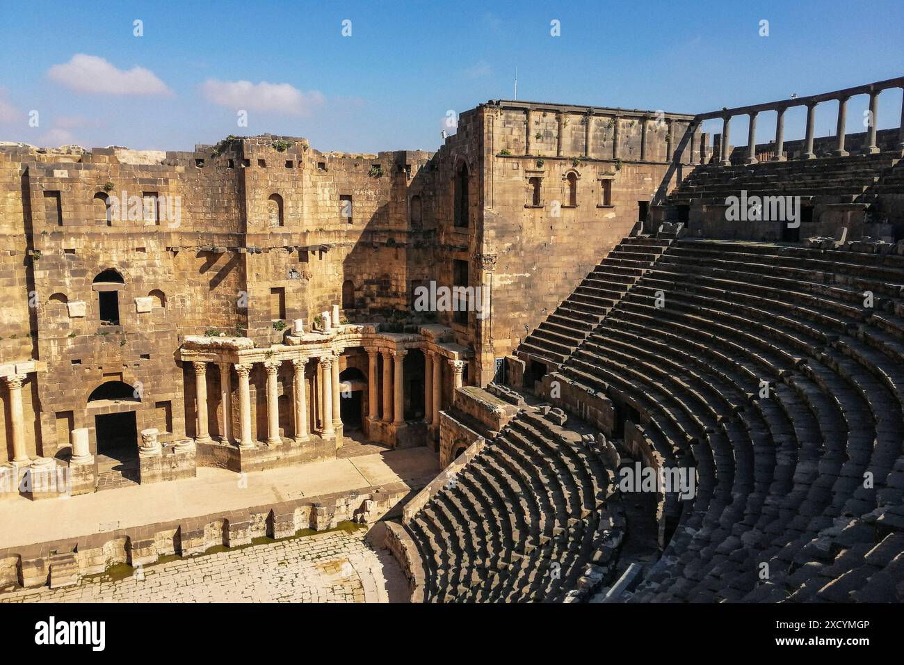 Syria, Bosra, The Roman theatre Stock Photo - Alamy