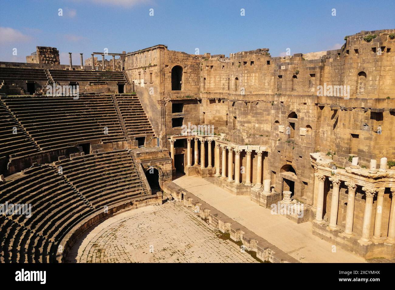 Syria, Bosra, The Roman theatre Stock Photo - Alamy