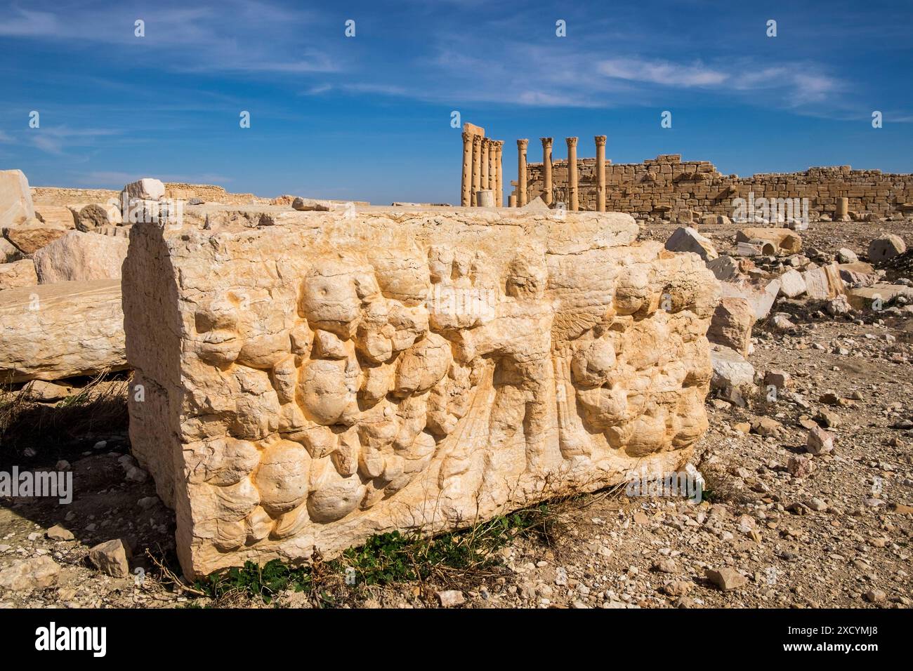 Syria, Palmyra, Ancient Ruins Stock Photo - Alamy
