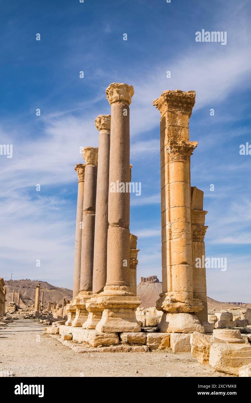 Syria, Palmyra, Ancient Ruins Stock Photo - Alamy