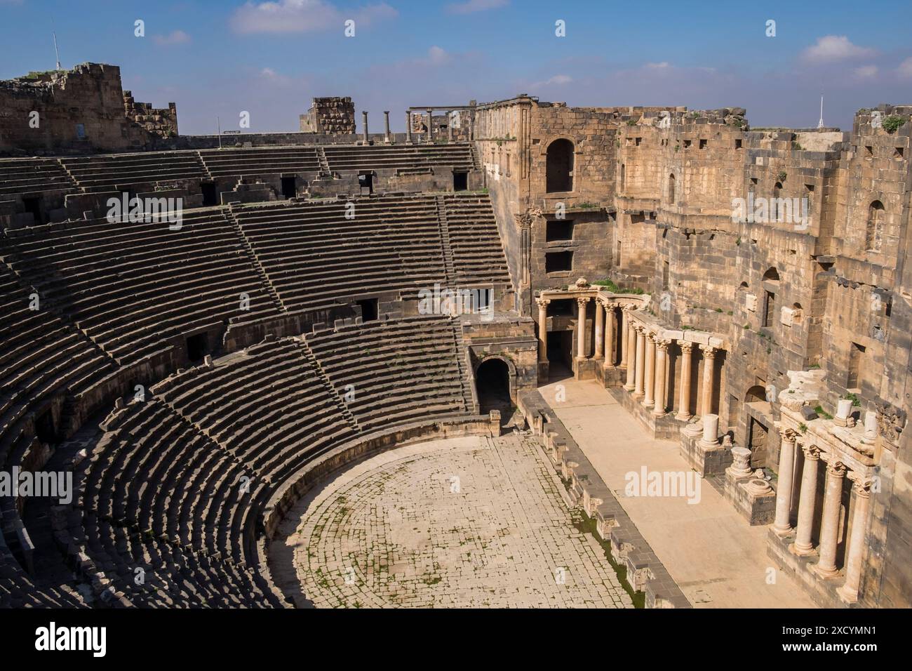 Syria, Bosra, Roman Theater Stock Photo - Alamy