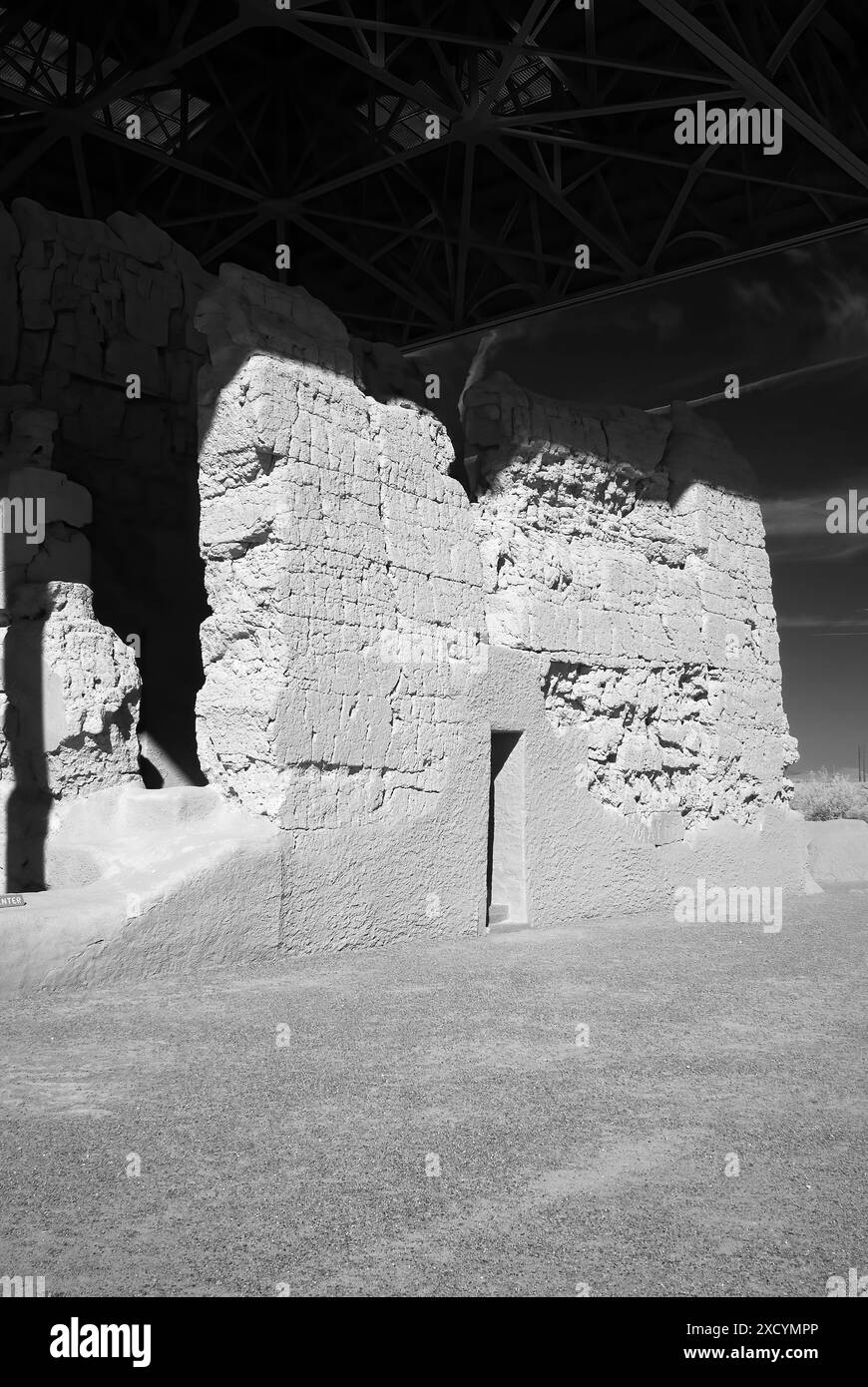 Casa Grande Ruins National Monument of the Pre-columbian Hohokam native ...