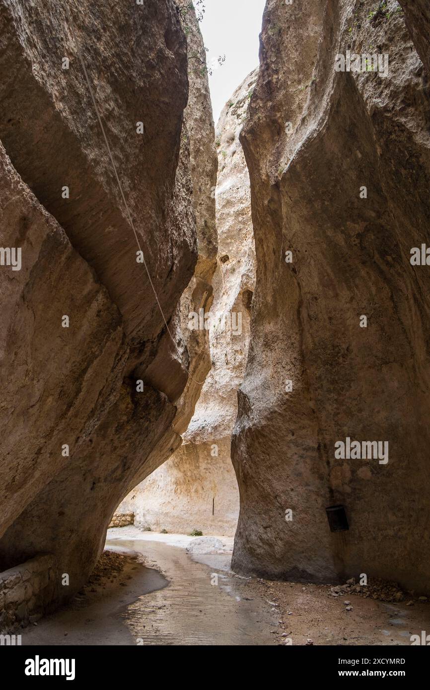 Syria, Ma'lula; Maaloula, canyon Stock Photo - Alamy