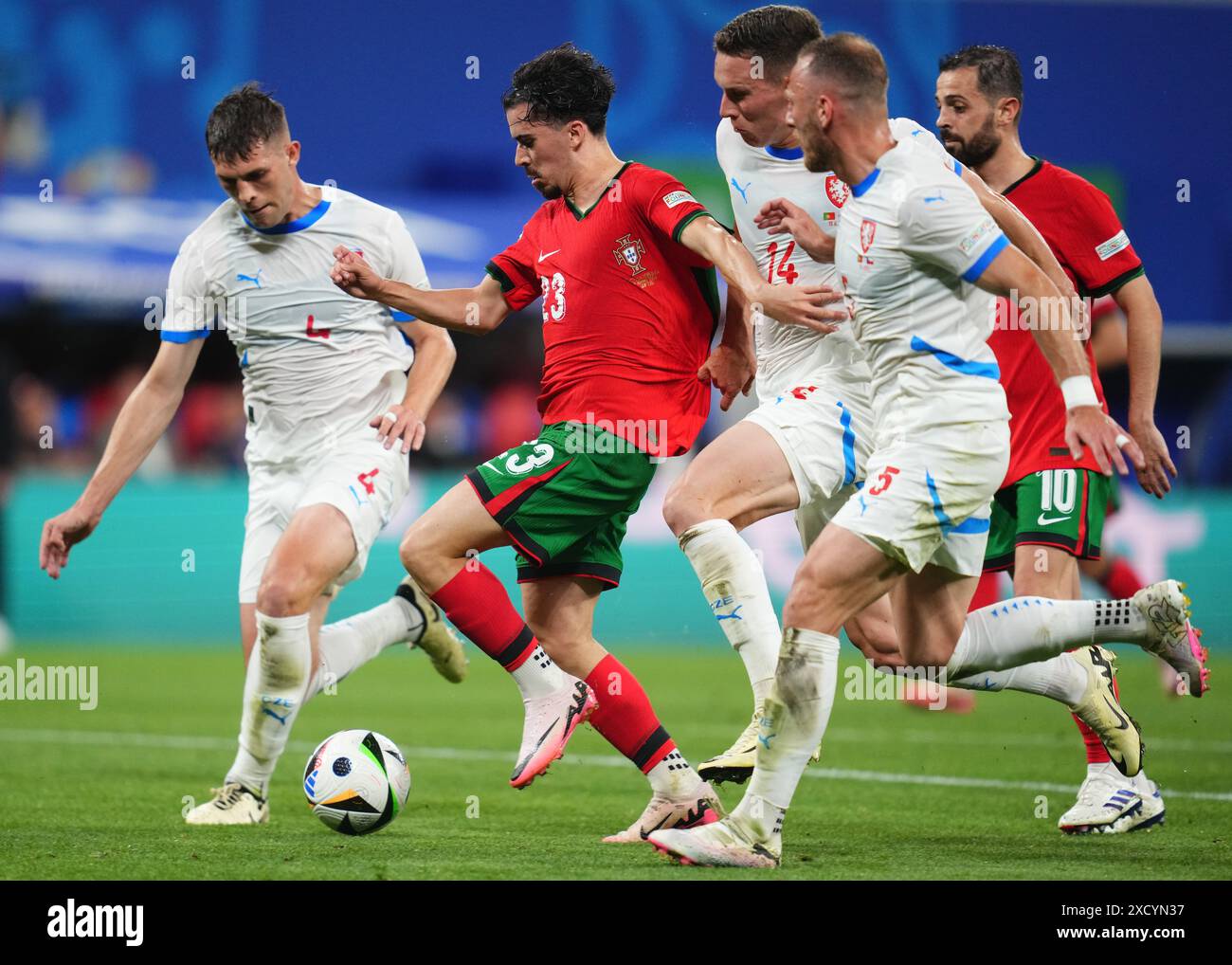 Leipzig, Germany. 18th June, 2024. Francisco Conceicao of Portugal ...