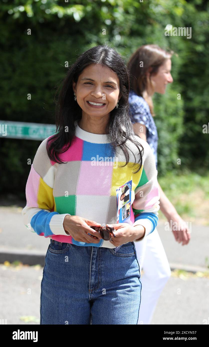 Akshata Murty wife of Prime Minister Rishi Sunak in Fordham, Suffolk ...
