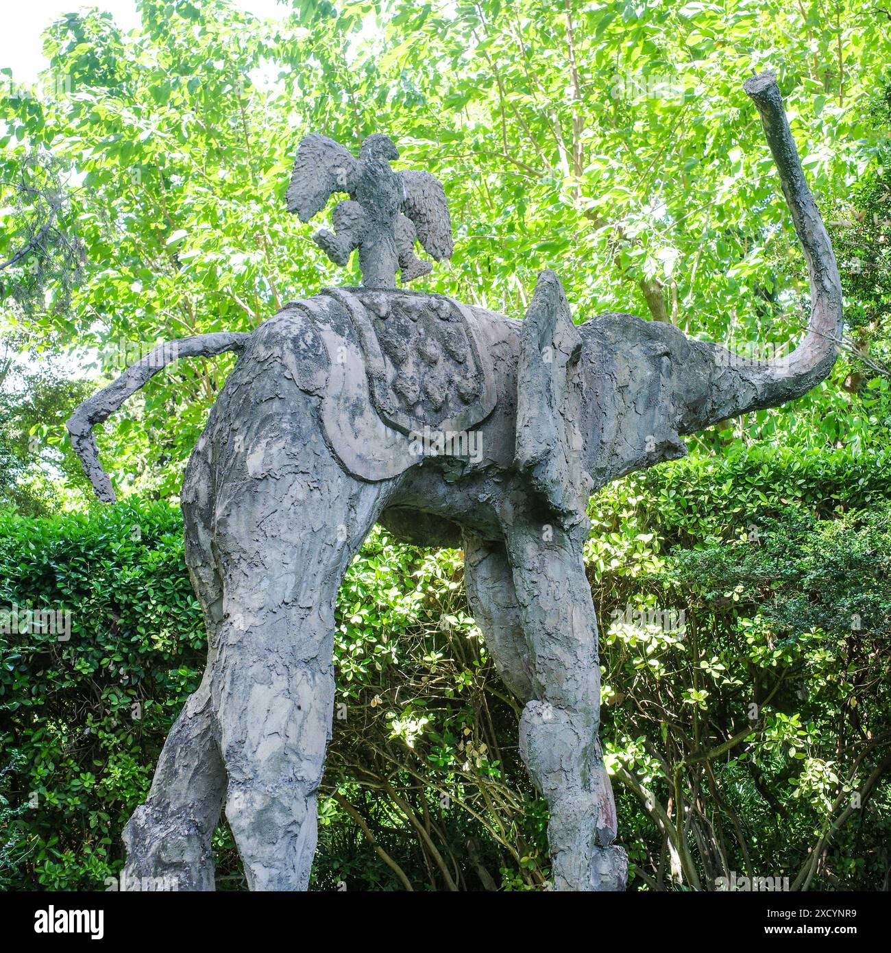 Girona, Spain - 26 May, 2024: Salvador Dali's statue of an Elephant in ...