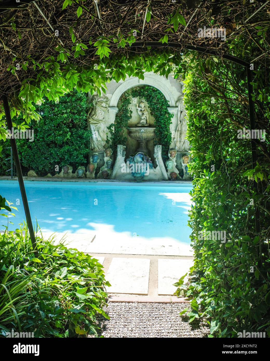Girona, Spain - 26 May, 2024: Gardens of the Gala Dali Castle in Pubol ...