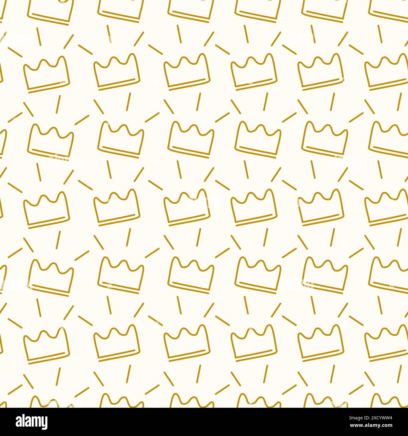 Seamless childish pattern with crowns. Cute baby and little princess ...