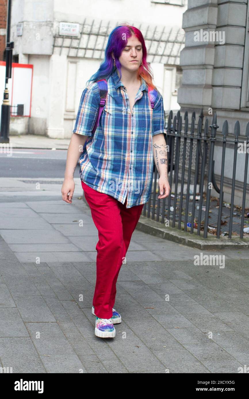 Zosia Lewis leaves Westminster Magistrates' Court, central London ...