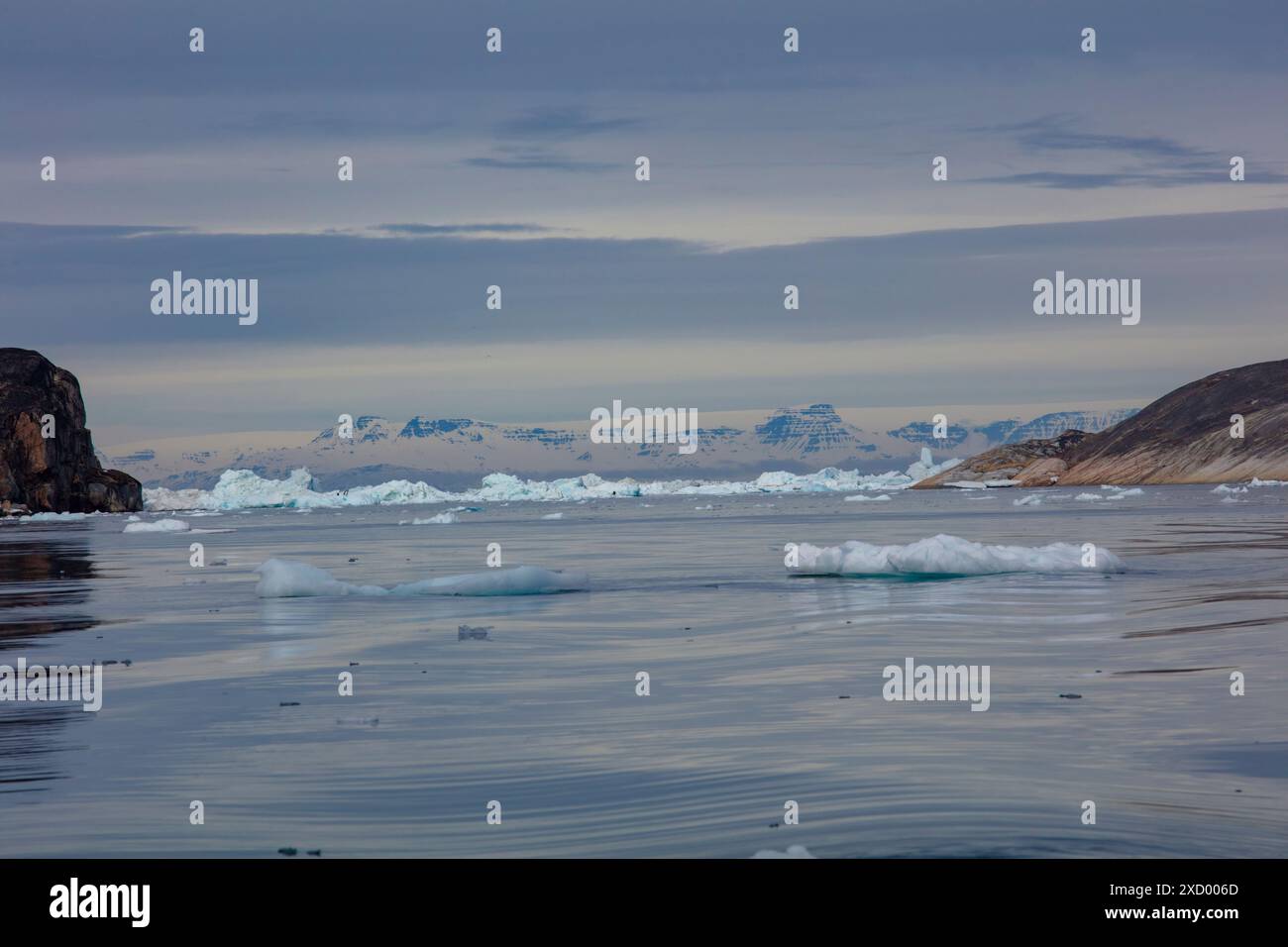 Oqaatsut - a small remote village north of Ilulissat in Western ...