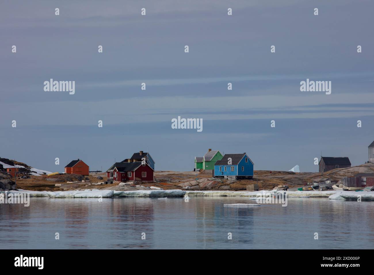 Oqaatsut - a small remote village north of Ilulissat in Western ...