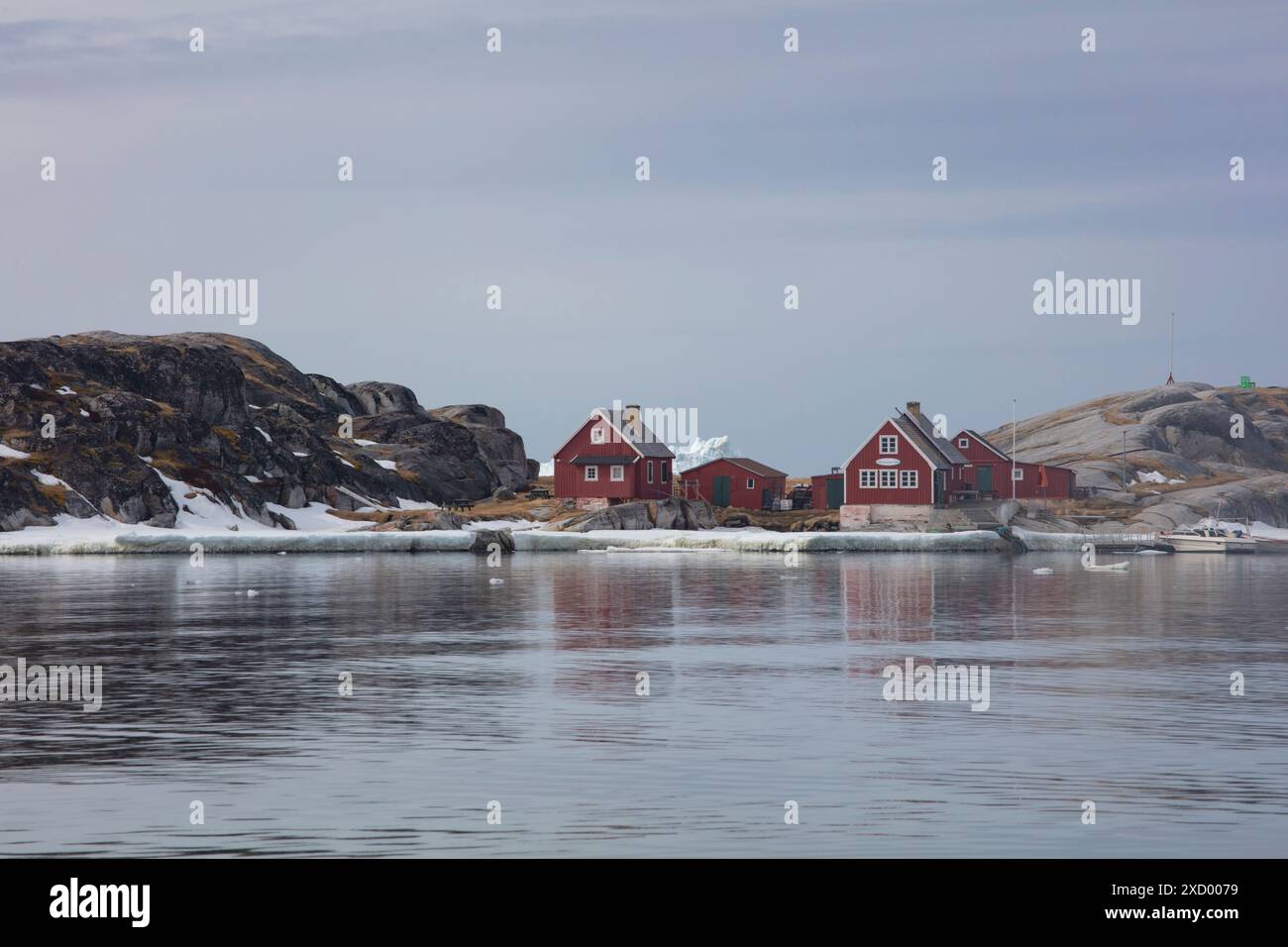 Oqaatsut - a small remote village north of Ilulissat in Western ...