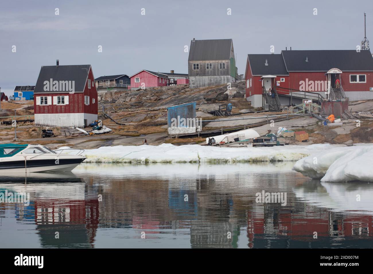 Oqaatsut - a small remote village north of Ilulissat in Western ...