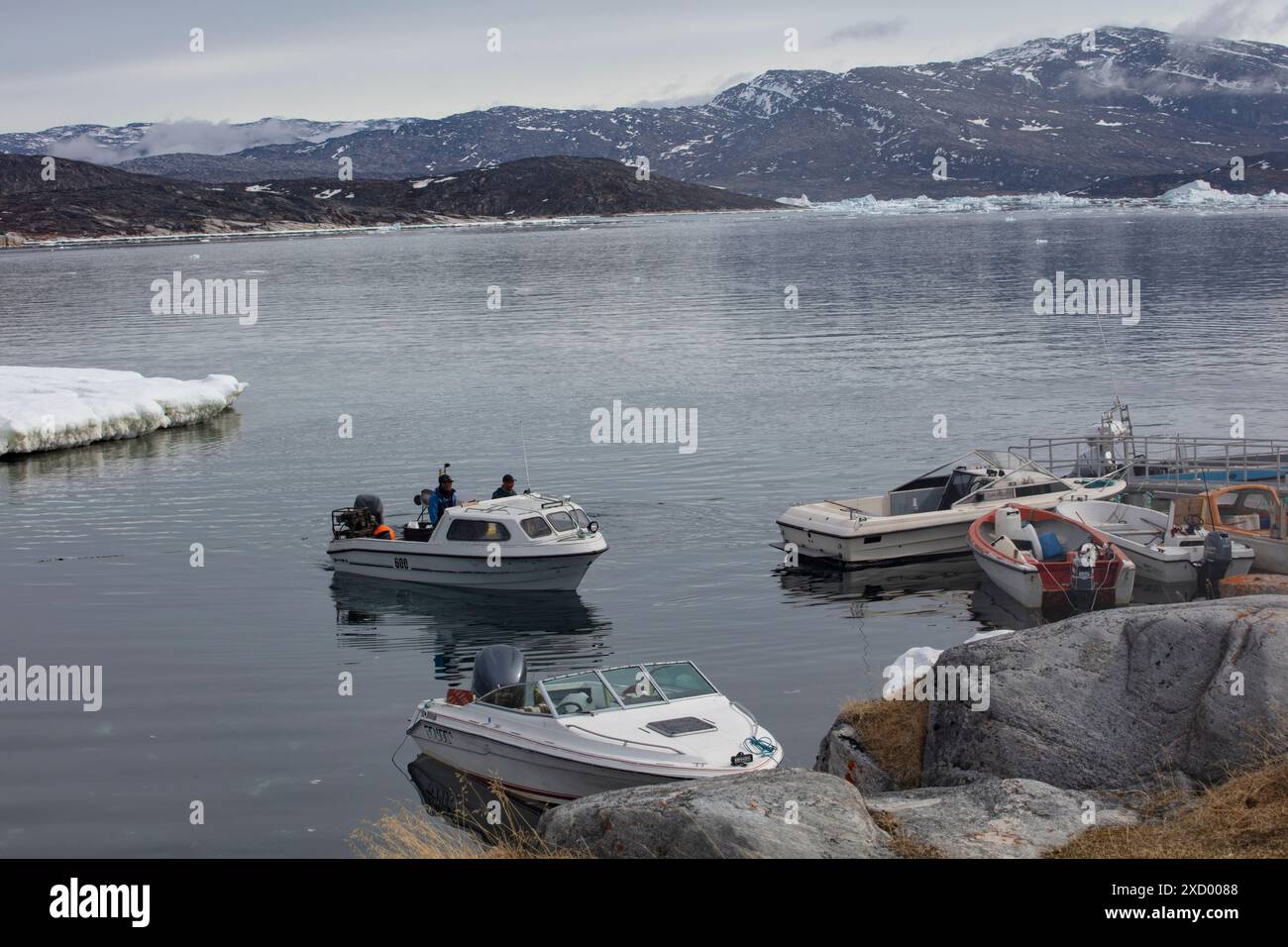Oqaatsut - a small remote village north of Ilulissat in Western ...