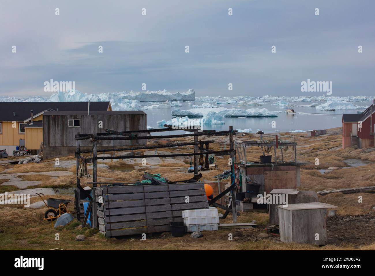 Oqaatsut - a small remote village north of Ilulissat in Western ...