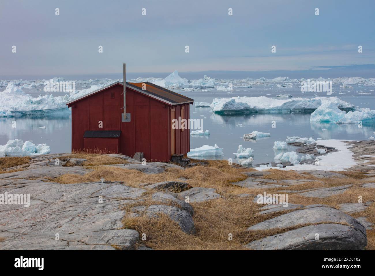 Oqaatsut - a small remote village north of Ilulissat in Western ...