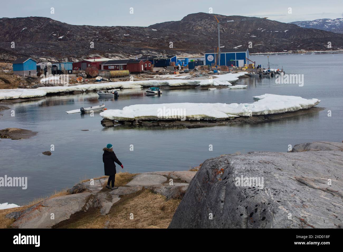 Oqaatsut - a small remote village north of Ilulissat in Western ...