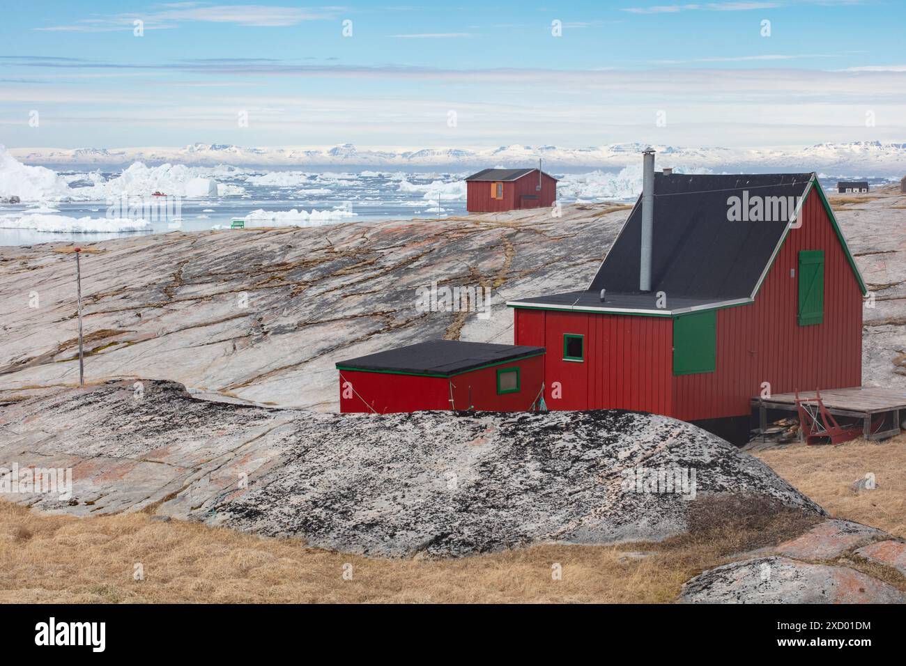 Oqaatsut - a small remote village north of Ilulissat in Western ...