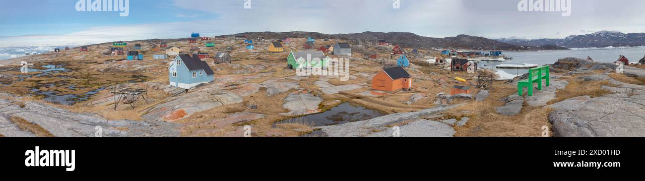 Oqaatsut - a small remote village north of Ilulissat in Western ...