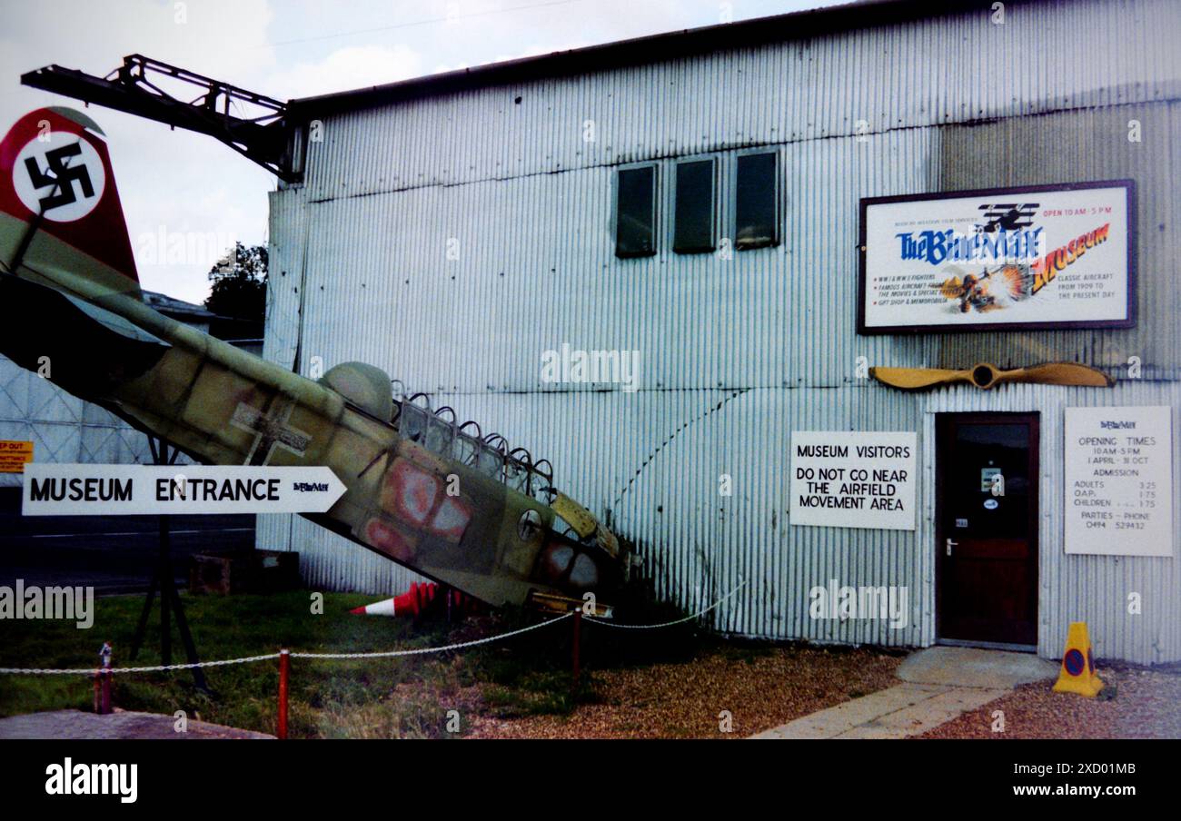 The Blue Max Museum at Wycombe Air Park, Booker, with a 'crashed ...