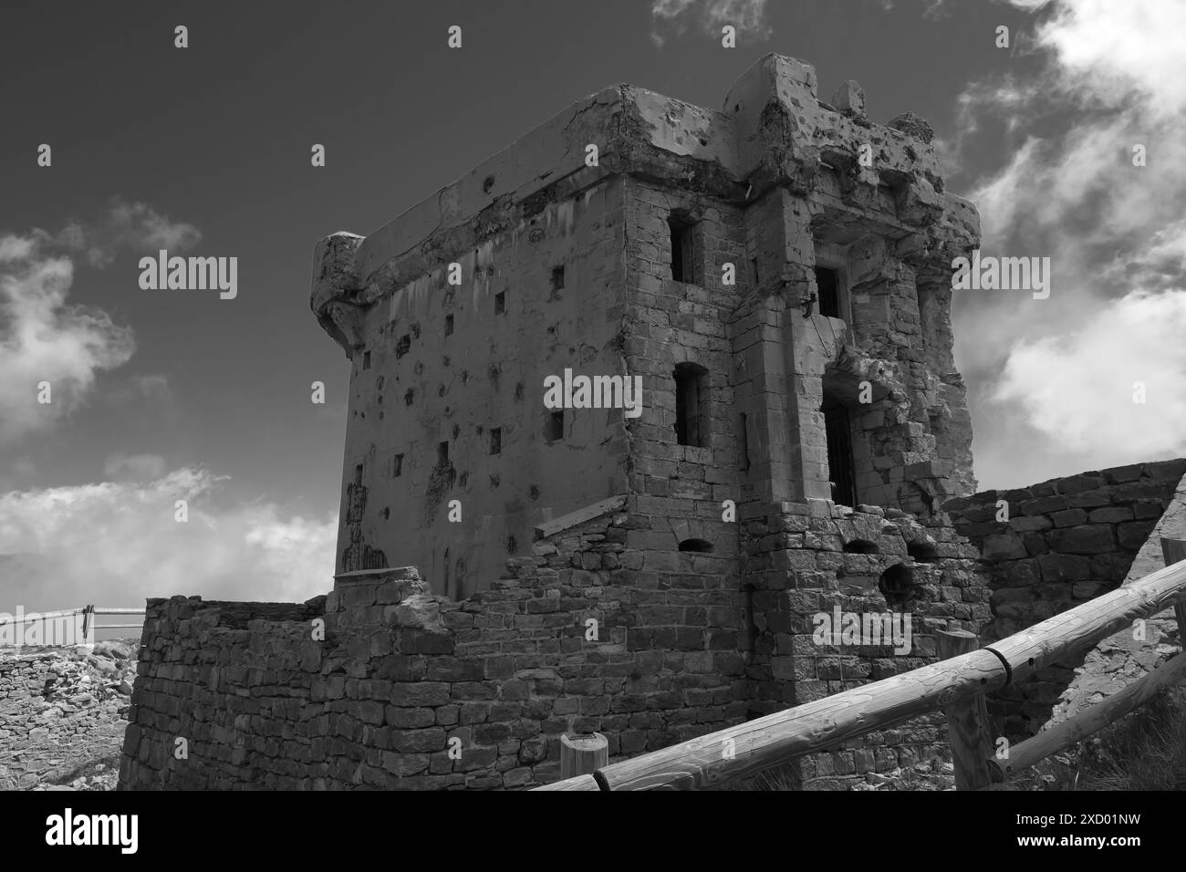 Fort La Redoute built in 1897, became a place of memory. Hiking in the ...