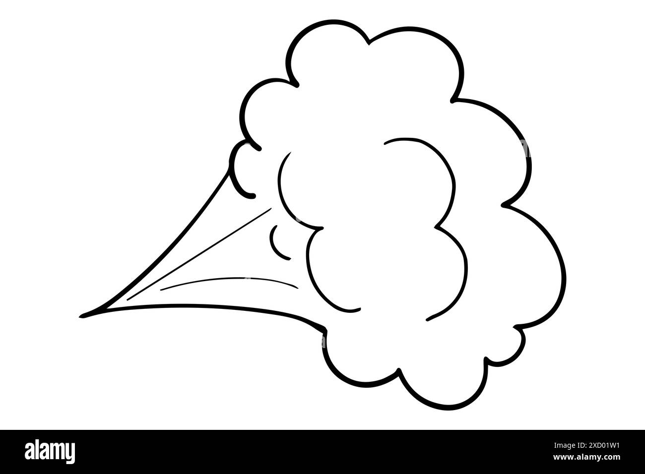 Comic speed motion effect, clouds way, trail set fast wind swirl, puff ...